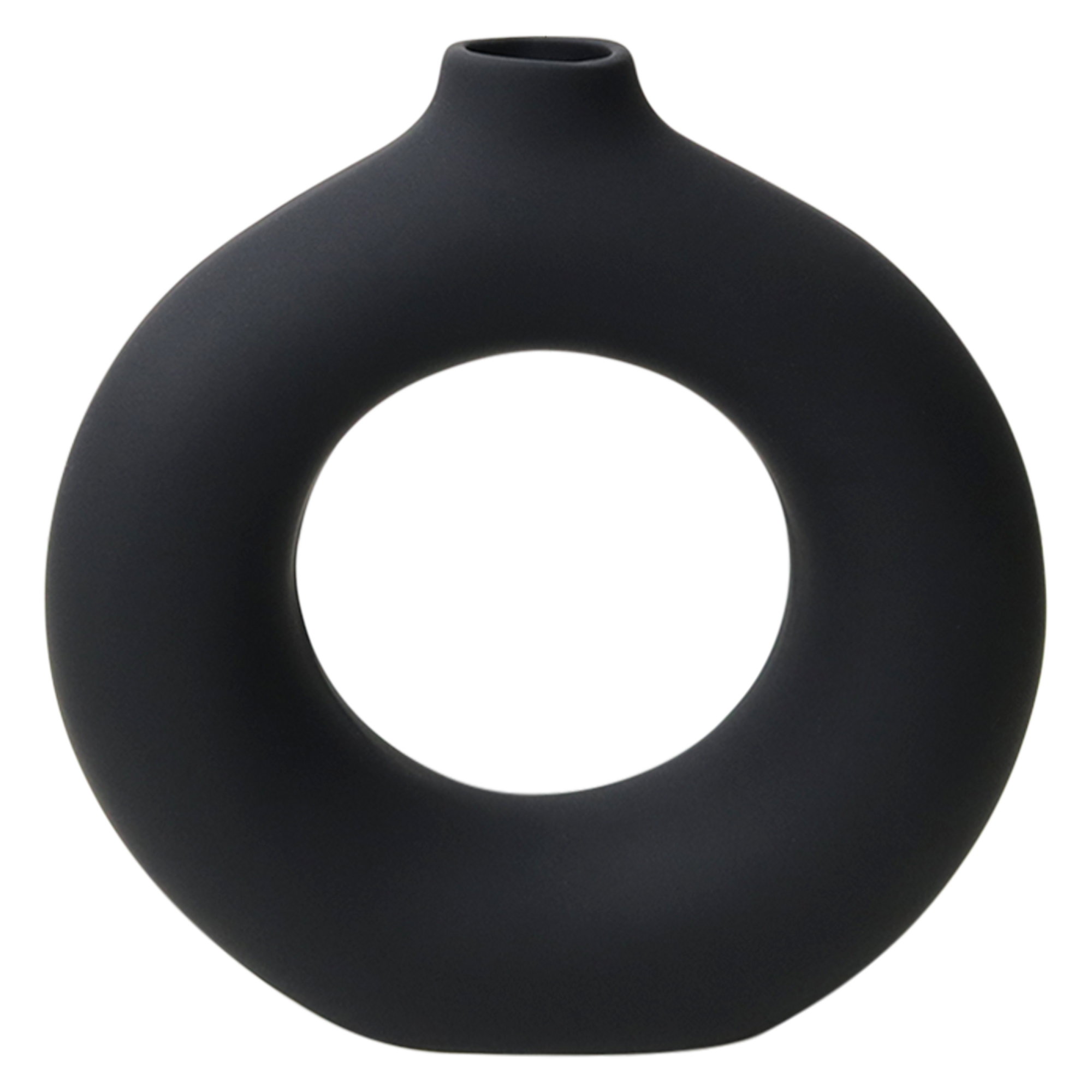 Vase en céramique noir 23cm – Saga Cuisine