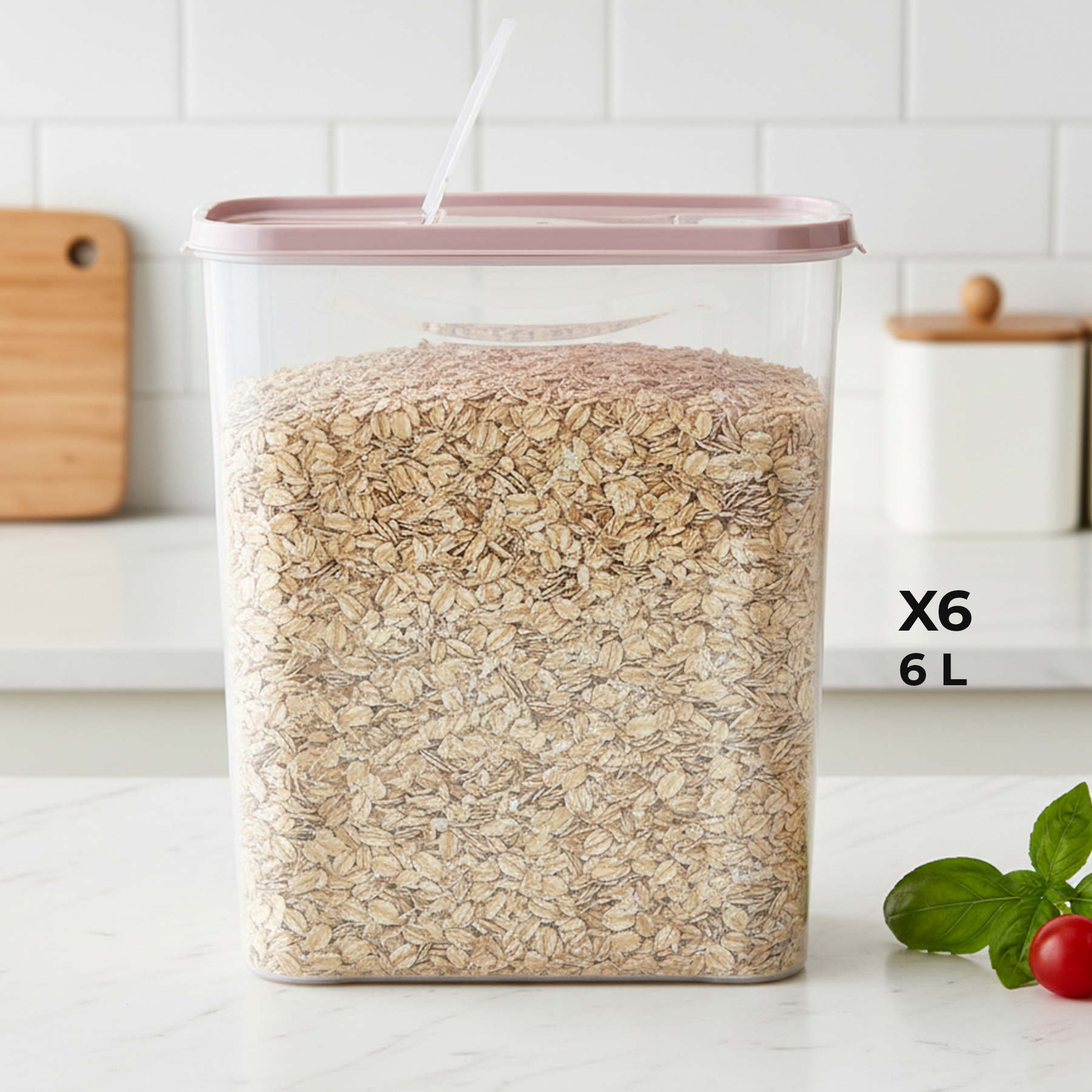 Set 6 boîtes céréales en plastique – Saga Cuisine